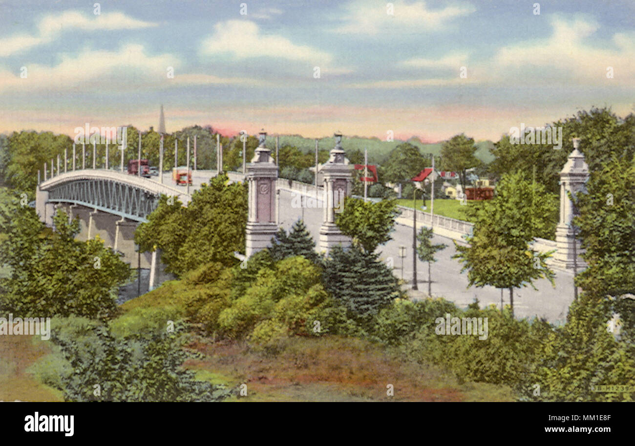 North End Bridge. Springfield. 1930 Stock Photo - Alamy