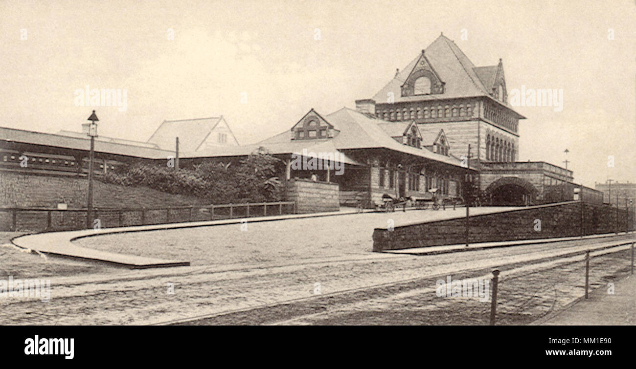 Union Railroad Station. Springfield. 1908 Stock Photo - Alamy