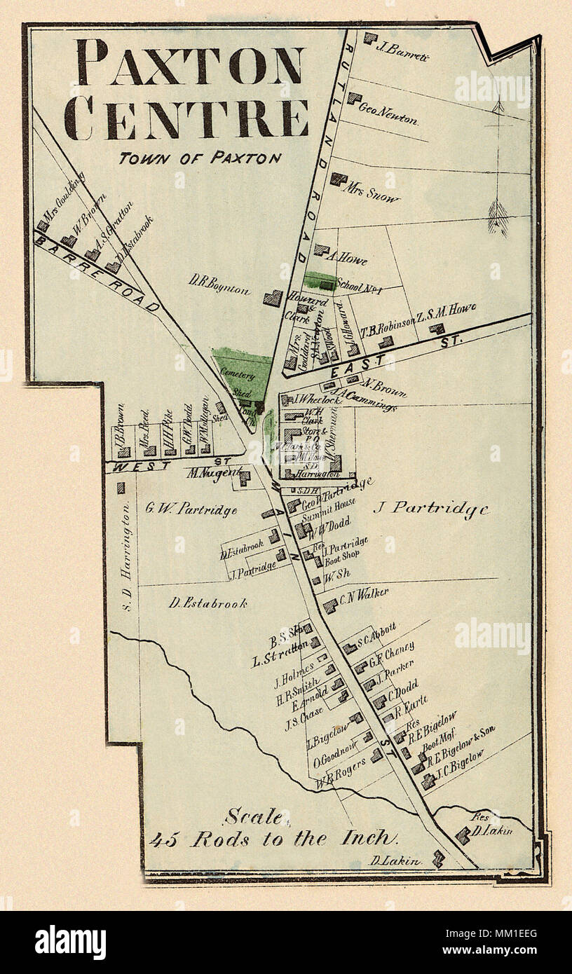 Paxton map hi-res stock photography and images - Alamy