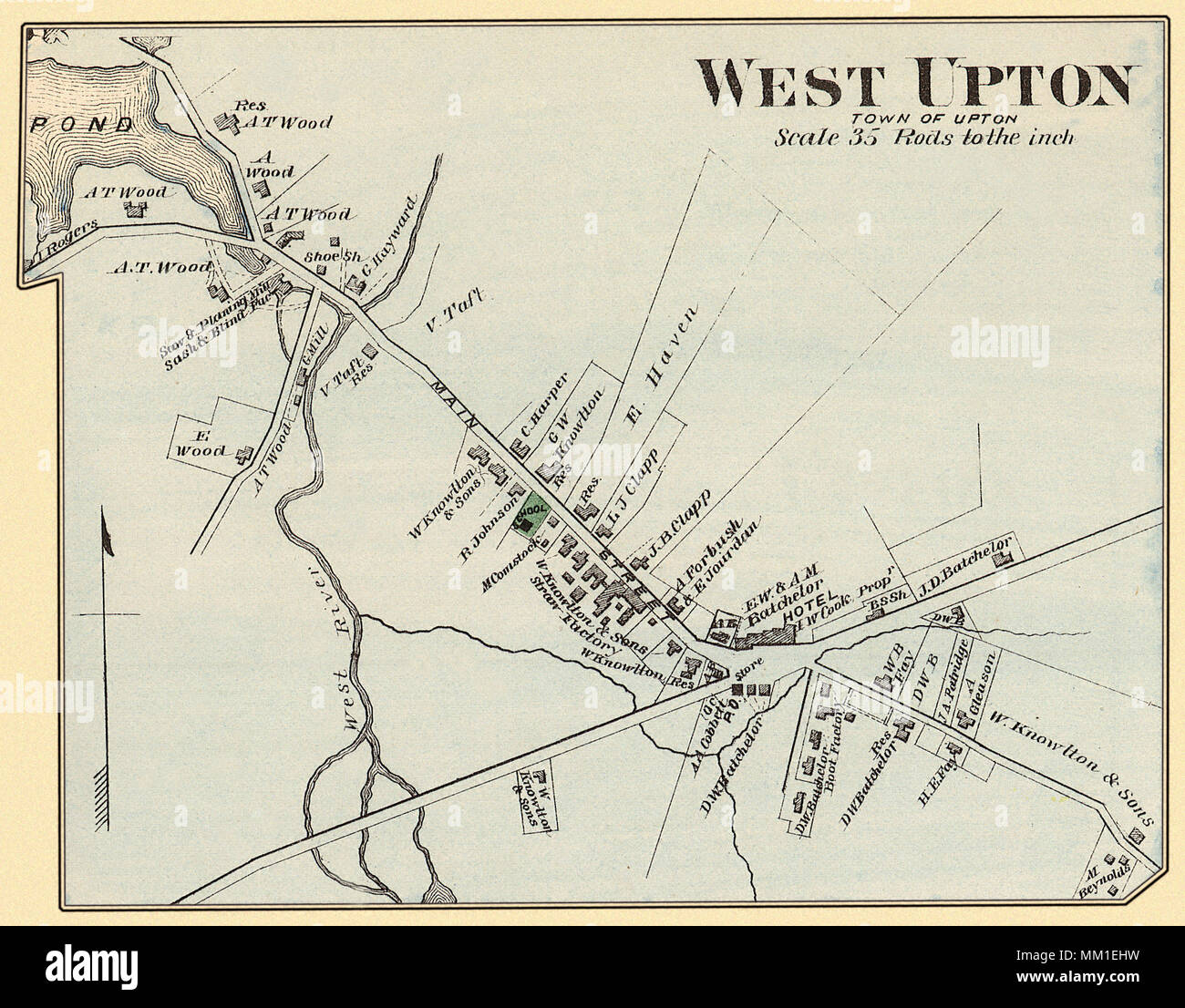 Upton map hi-res stock photography and images - Alamy