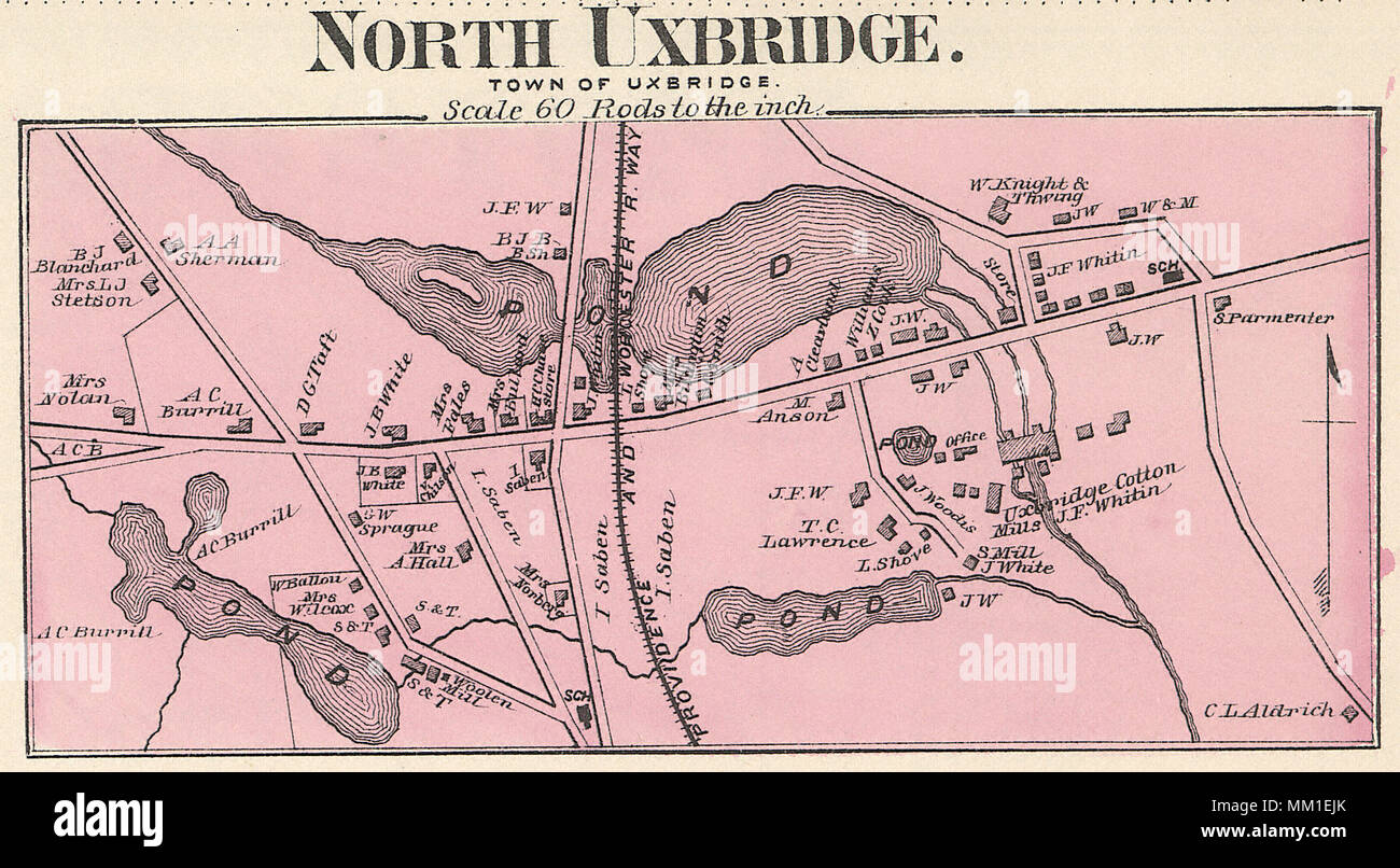 Uxbridge map hi-res stock photography and images - Alamy