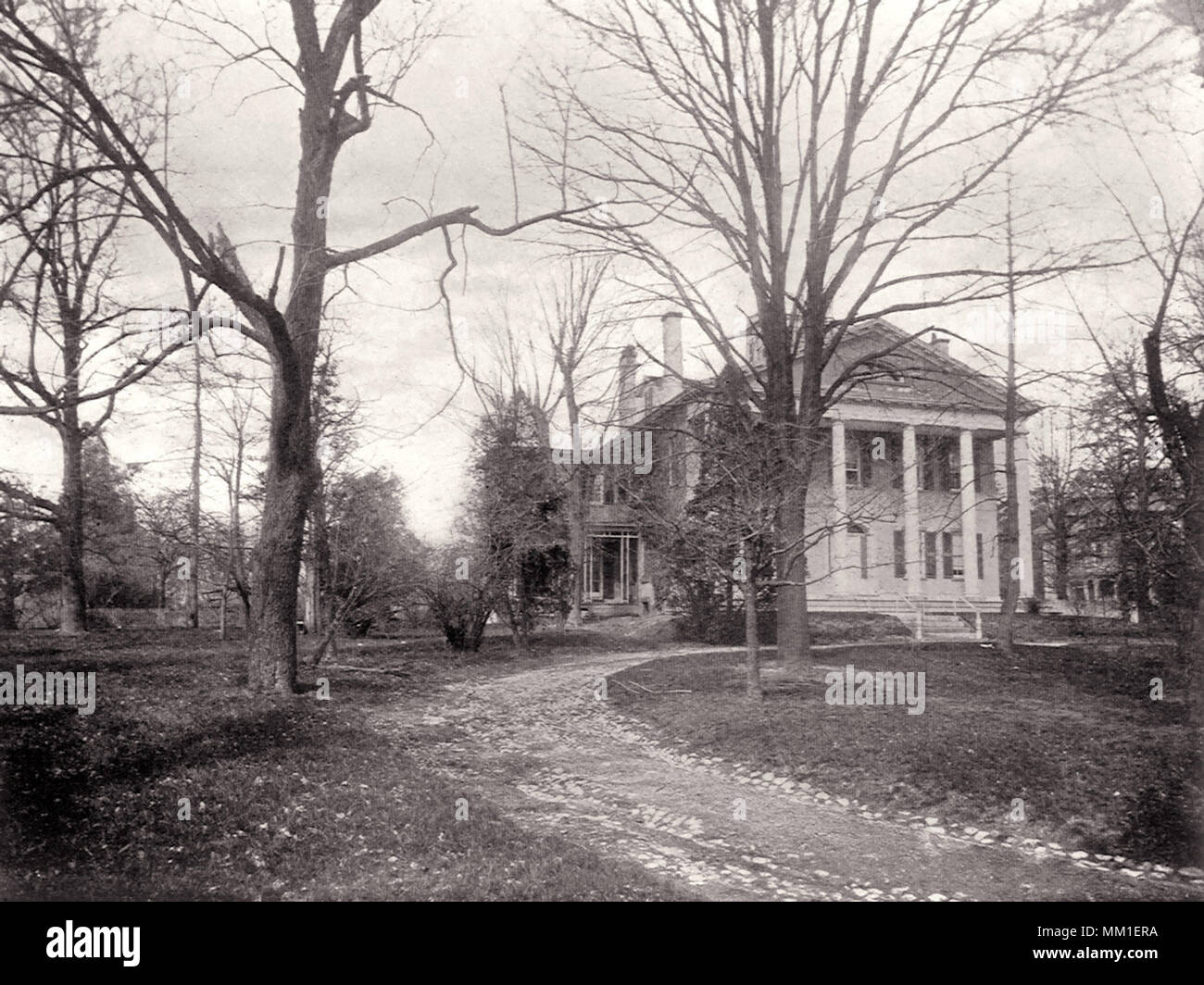 The Morgan Mansion. New Bedford. 1880 Stock Photo - Alamy