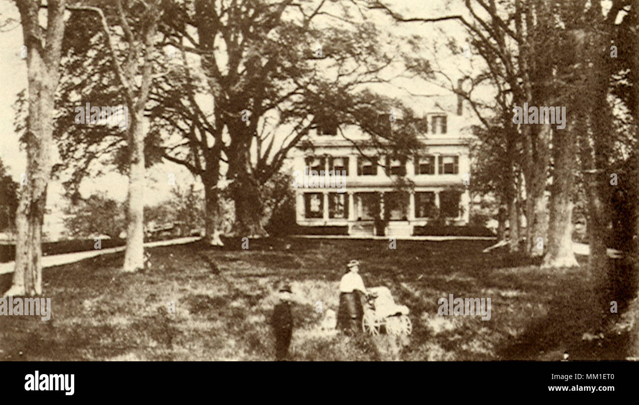 Residence of Captain John Dexter. Malden. 1869 Stock Photo - Alamy