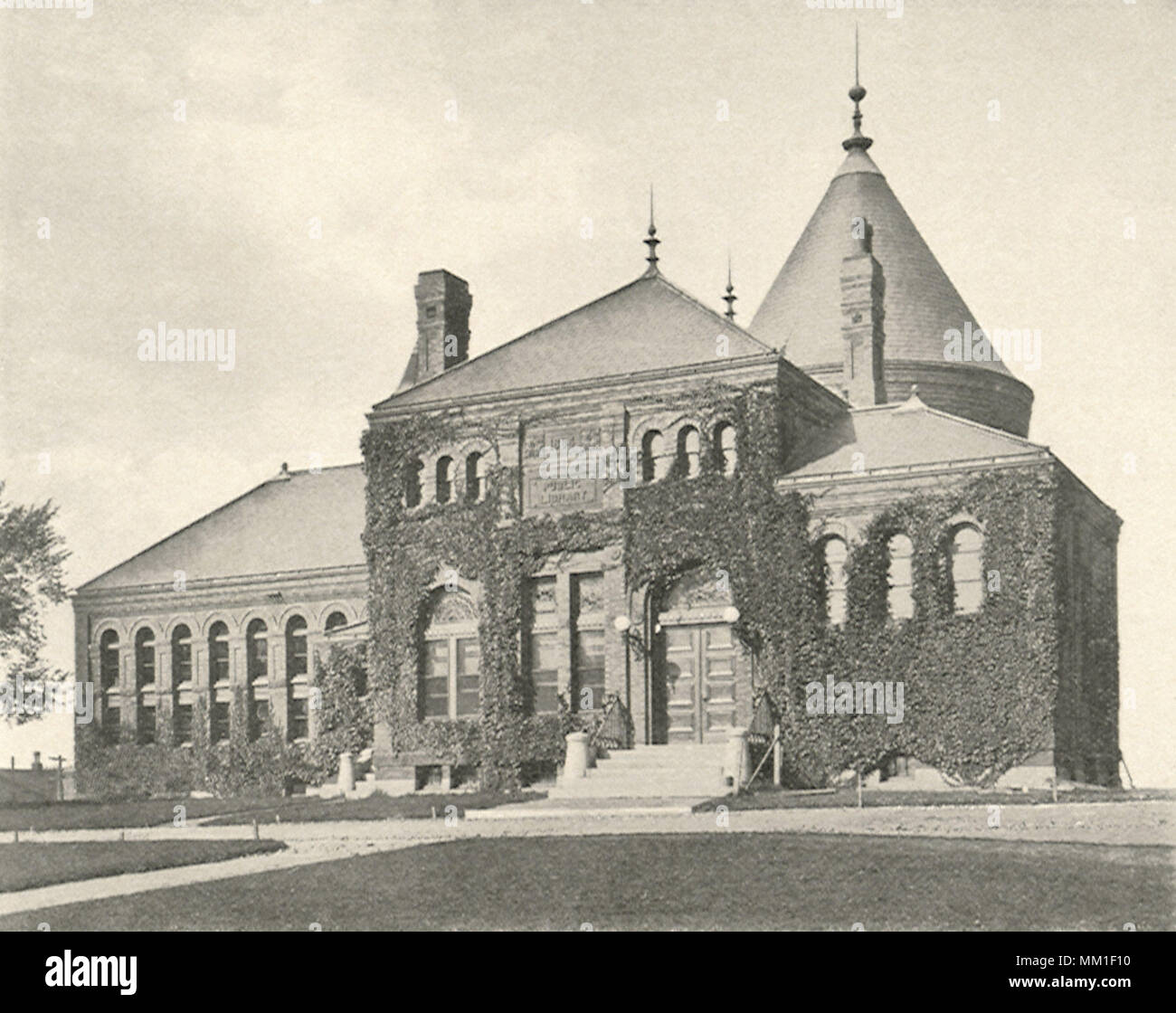 Public Library. Somerville. 1897 Stock Photo - Alamy