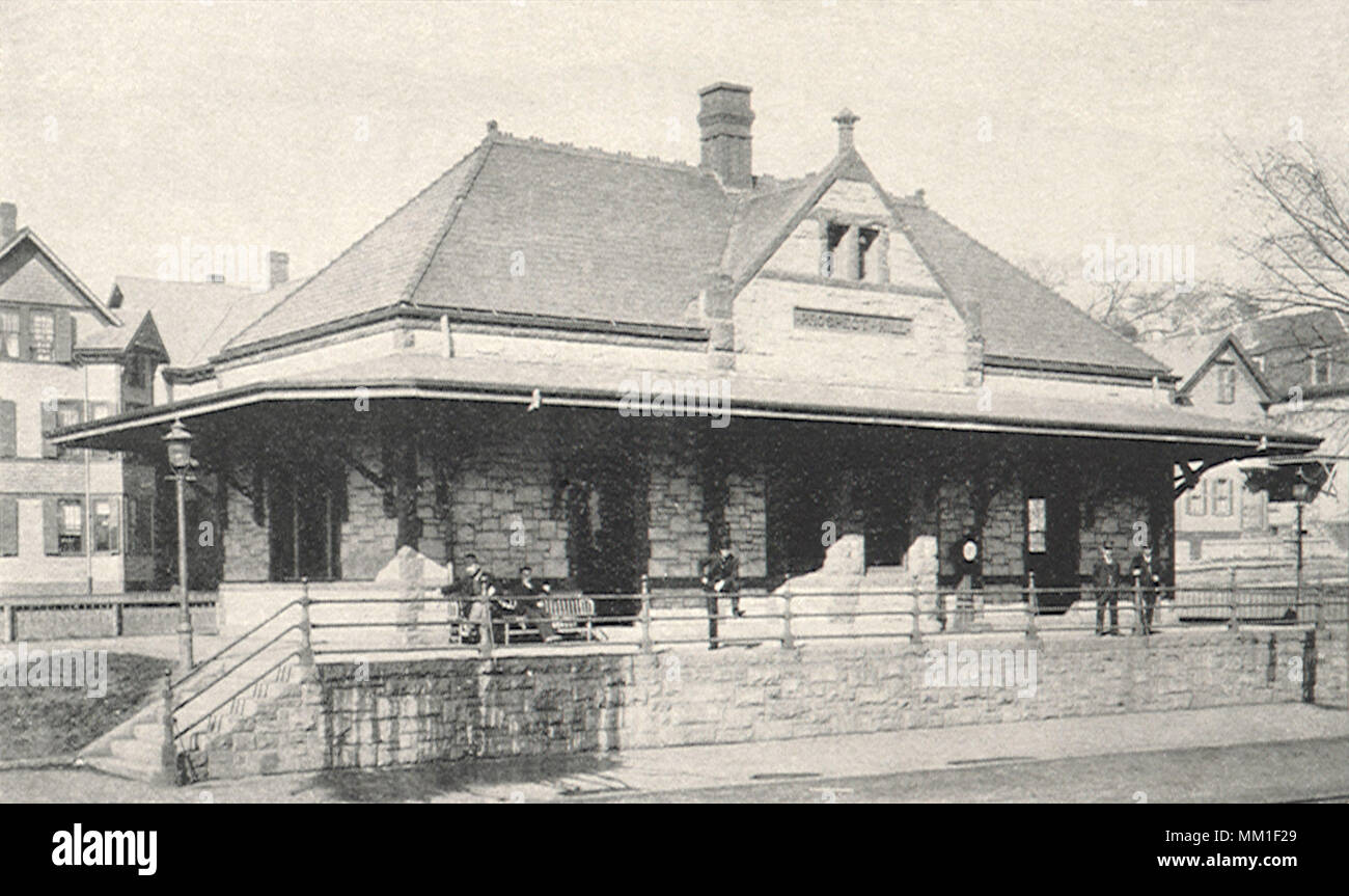 Prospect Hill Railroad Station. Somerville. 1897 Stock Photo - Alamy