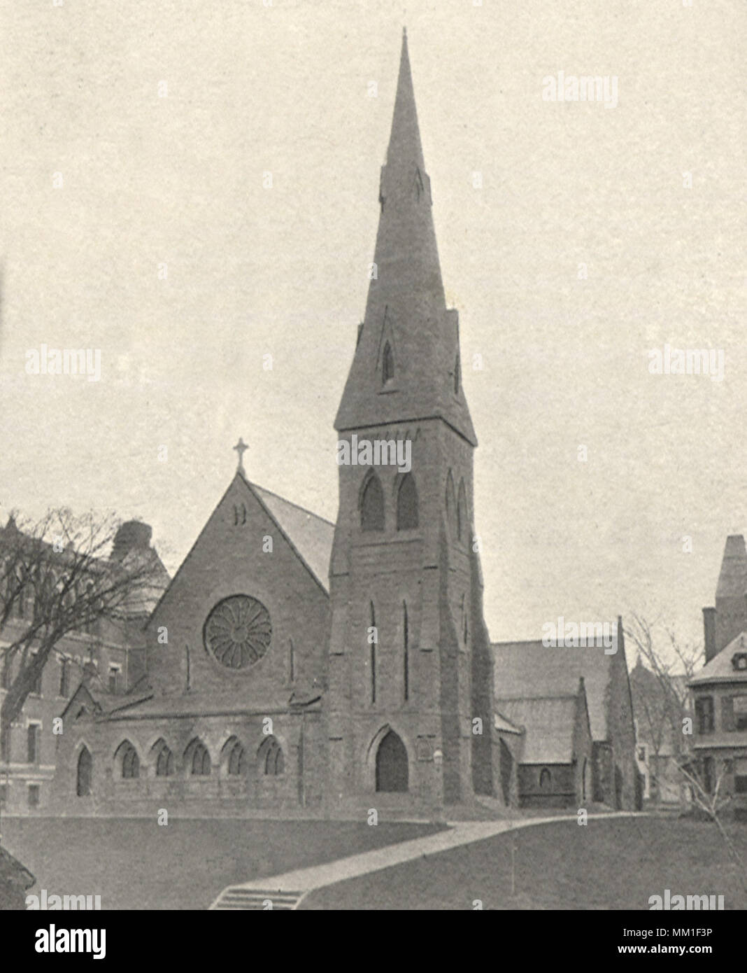 Church of the Unity. Springfield. 1906 Stock Photo - Alamy