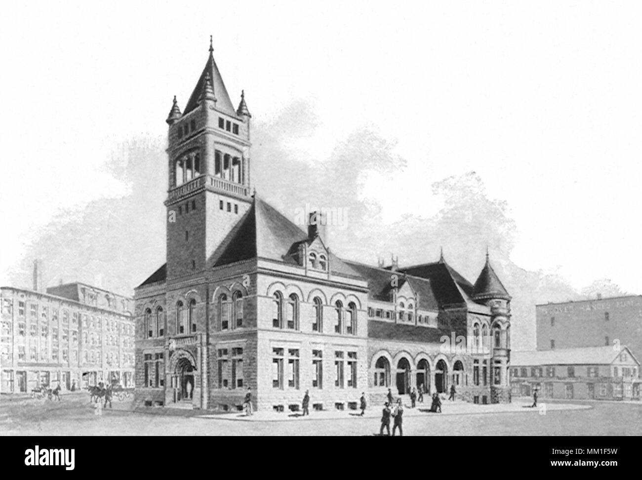 Post Office. Worcester. 1910 Stock Photo - Alamy