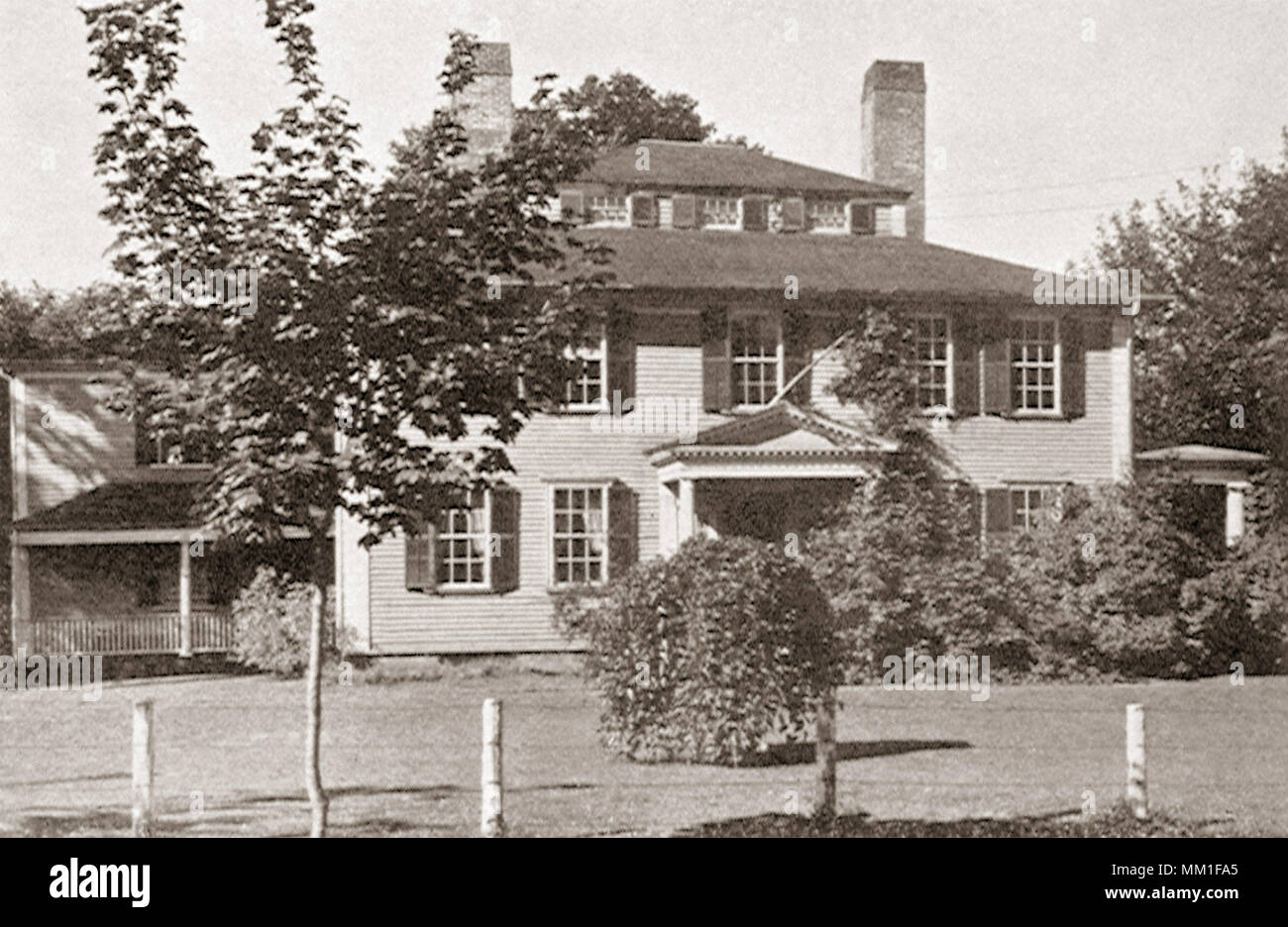 Colonel Josiah Quincy Homestead. Quincy. 1953 Stock Photo - Alamy