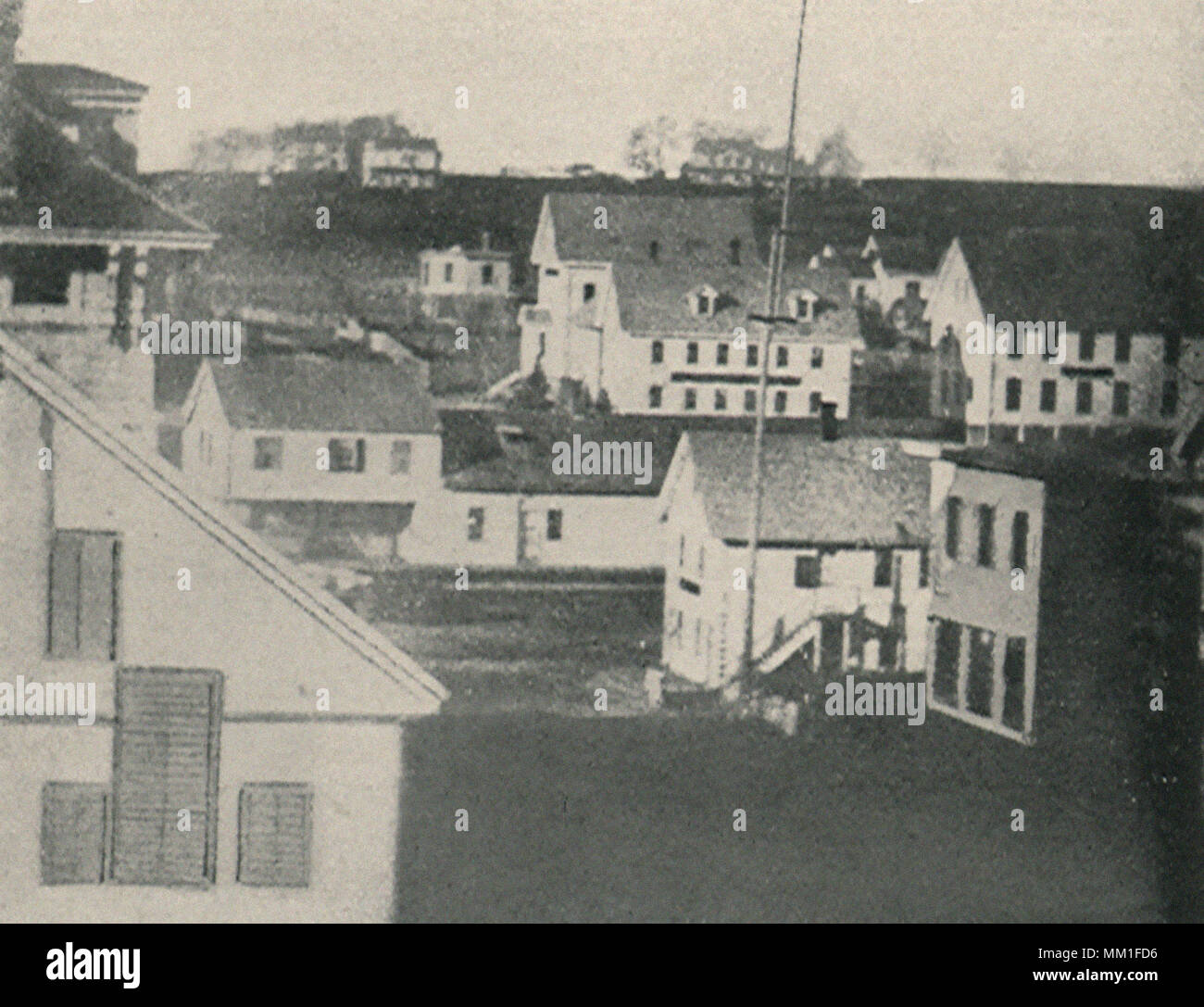 View of Main Street Looking North. Natick. 1860 Stock Photo - Alamy