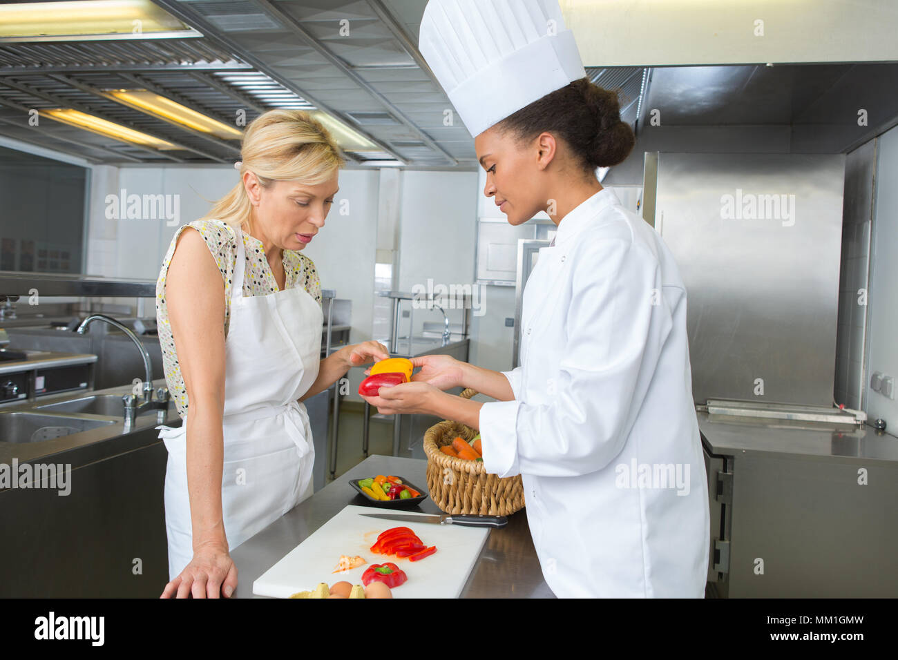 Female chefs dining hi-res stock photography and images - Alamy