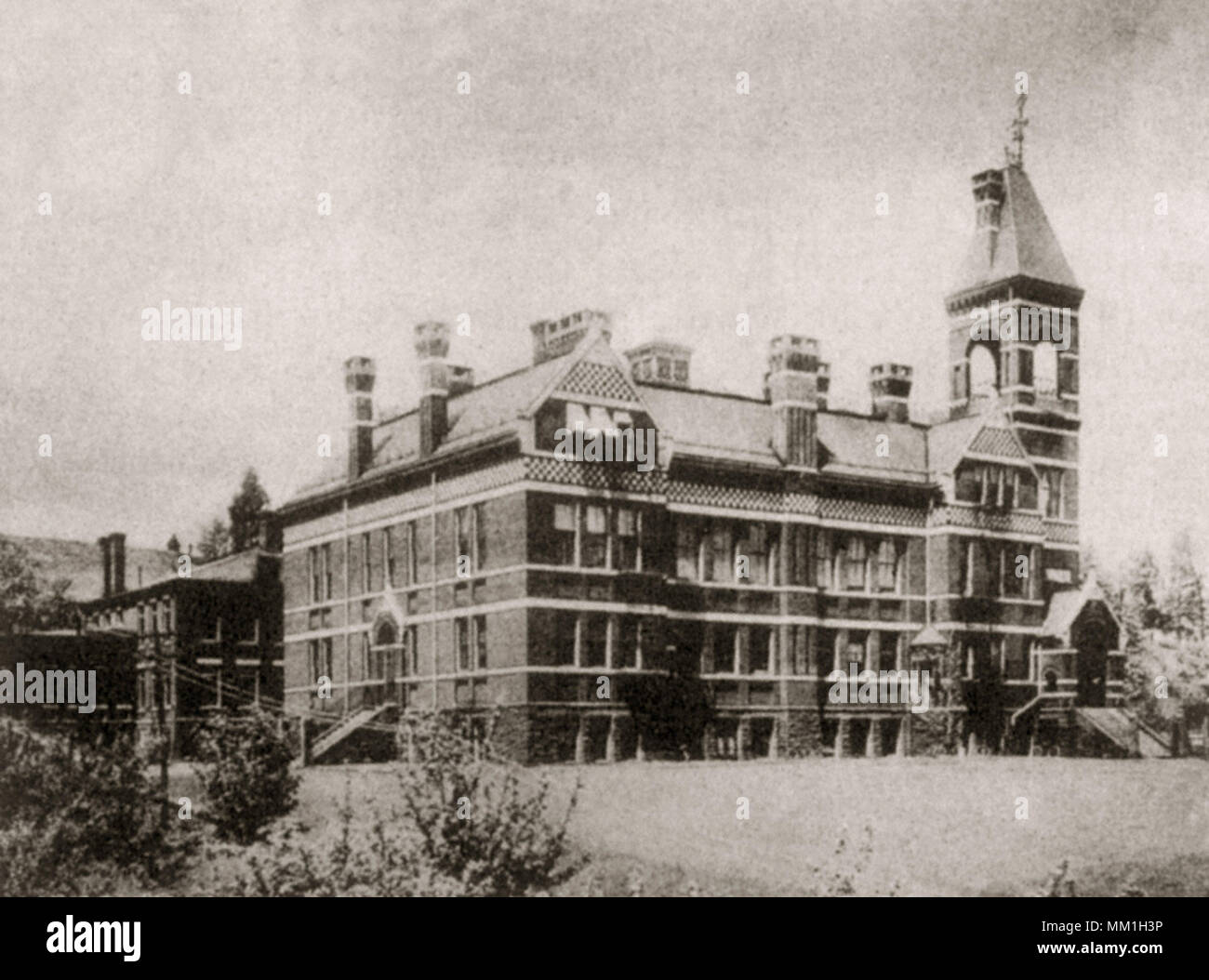 Second New Britain Normal School. New Britain. 1882 Stock Photo - Alamy