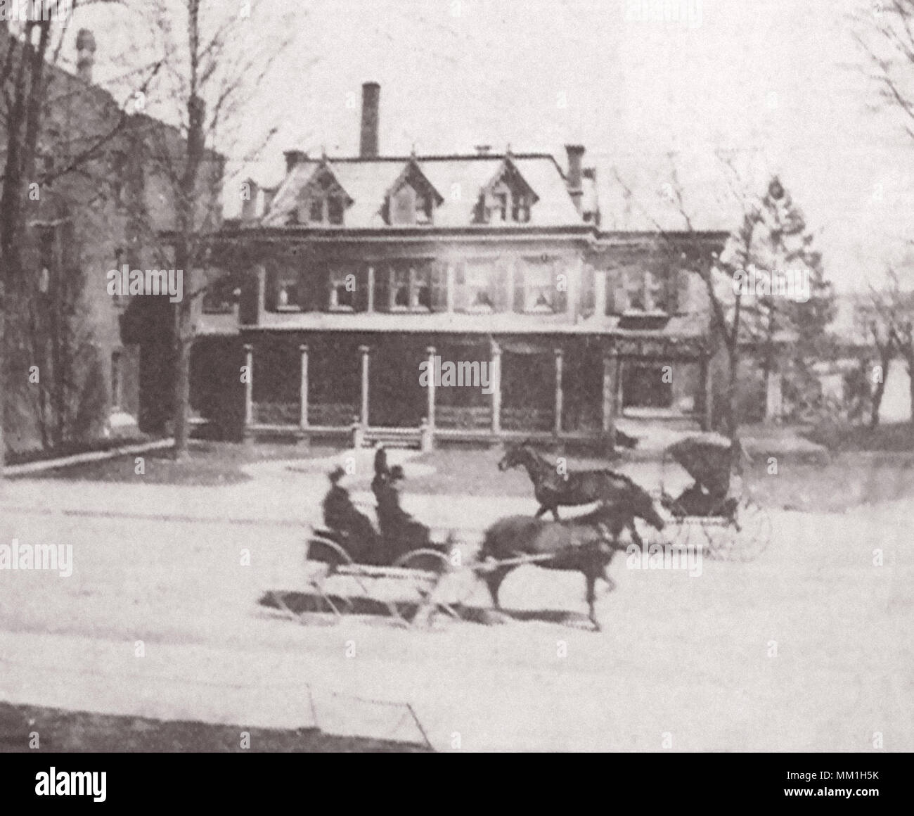 Second Home of the Ferguson Library. Stamford. 1910 Stock Photo - Alamy