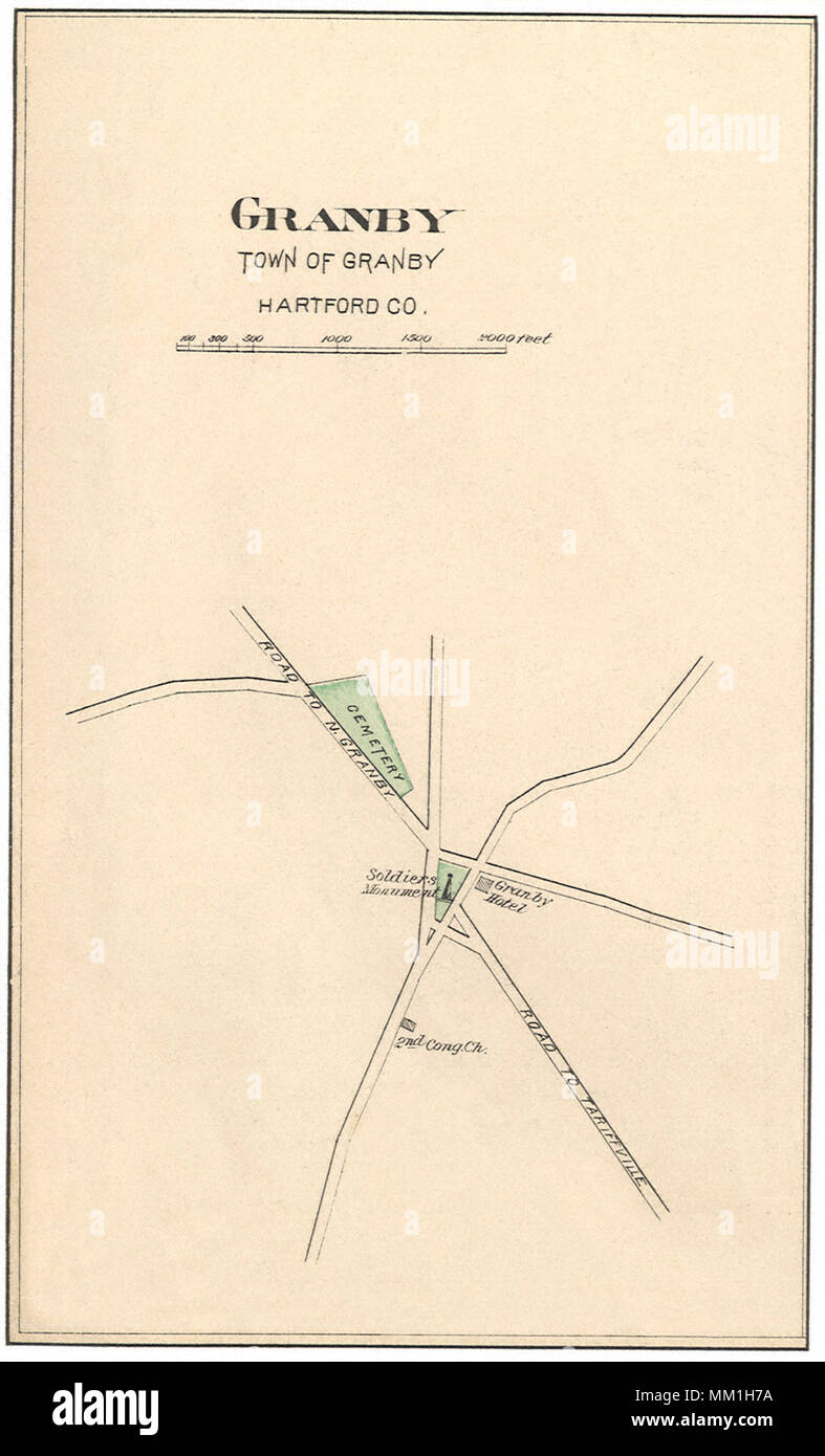 Granby Map High Resolution Stock Photography and Images - Alamy