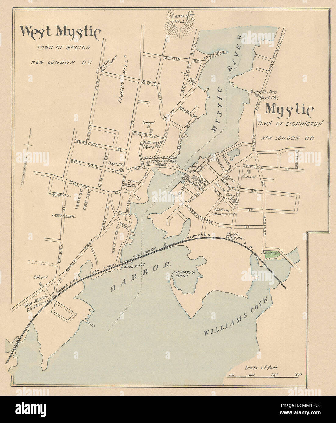 Map of groton hi-res stock photography and images - Alamy