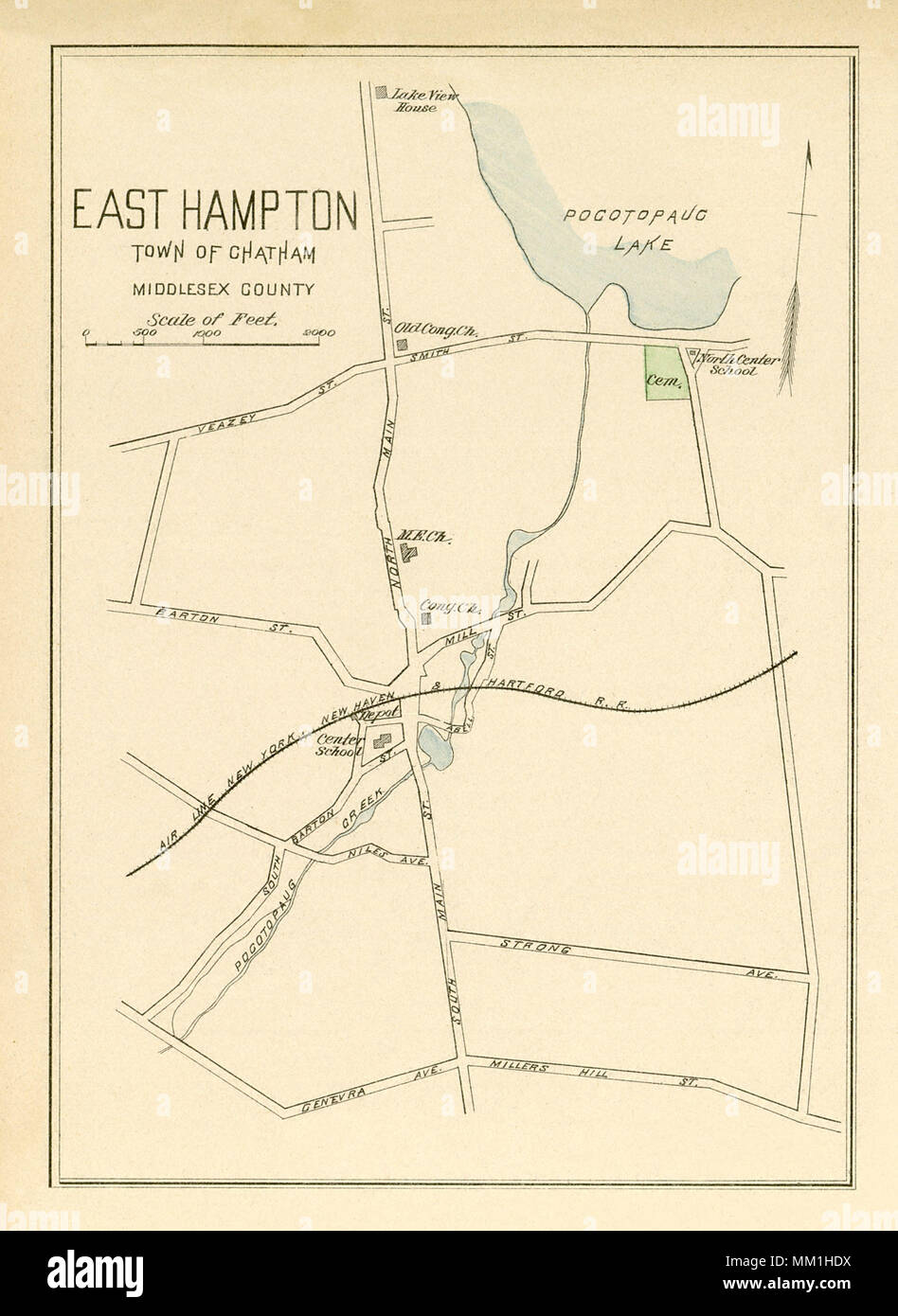 Map of chatham hi-res stock photography and images - Alamy