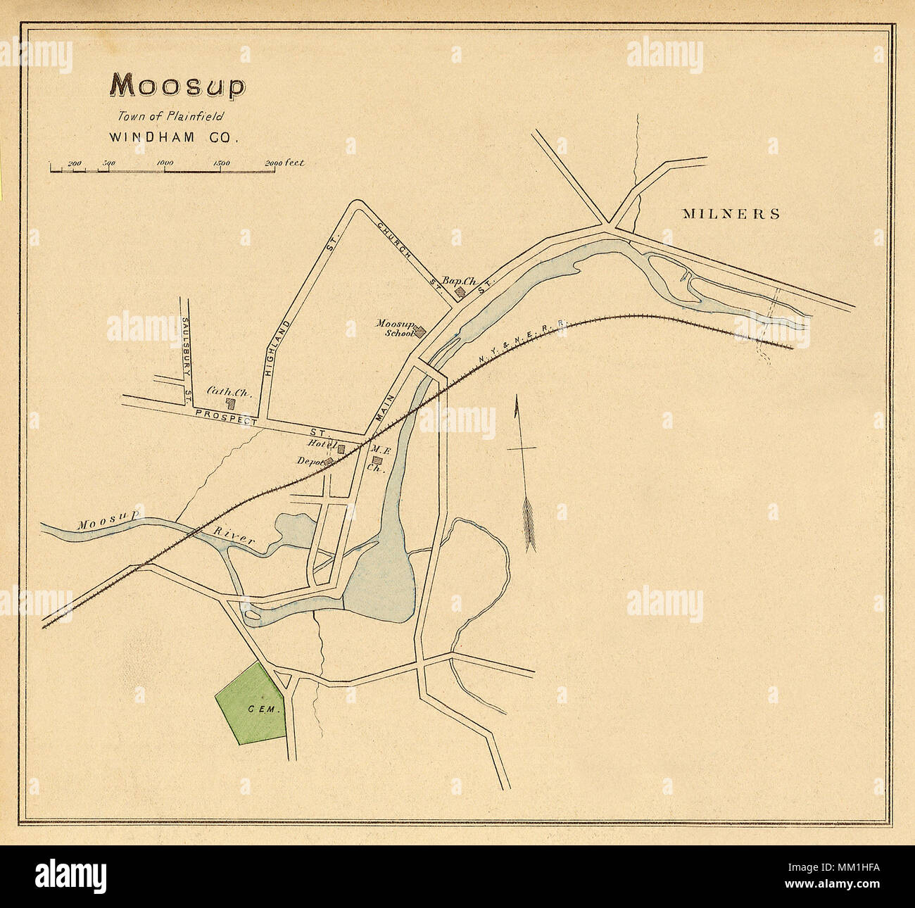 Map of plainfield hi-res stock photography and images - Alamy