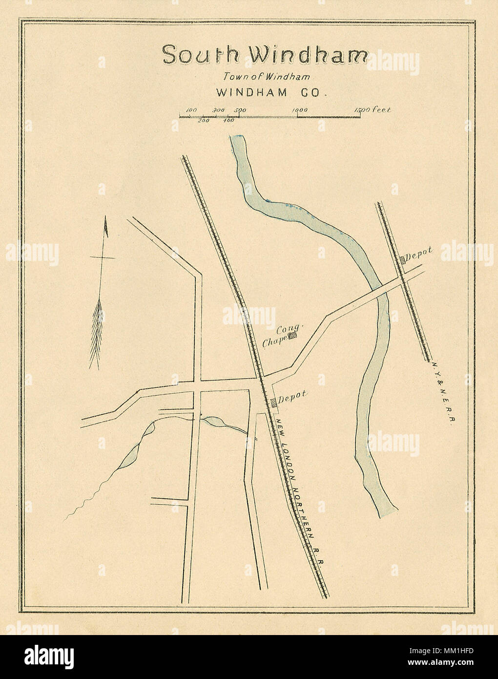 Windham map hi-res stock photography and images - Alamy