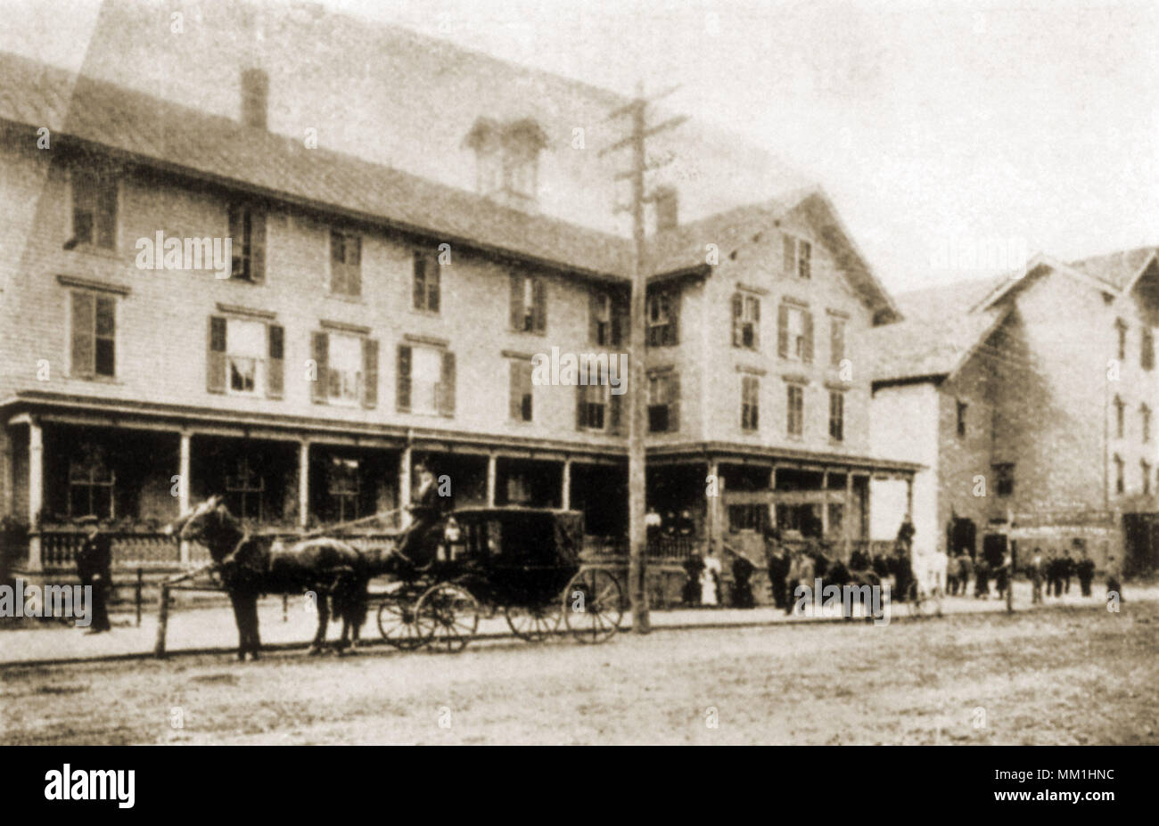 Hotel Commercial and Opera House. Bristol. 1875 Stock Photo - Alamy