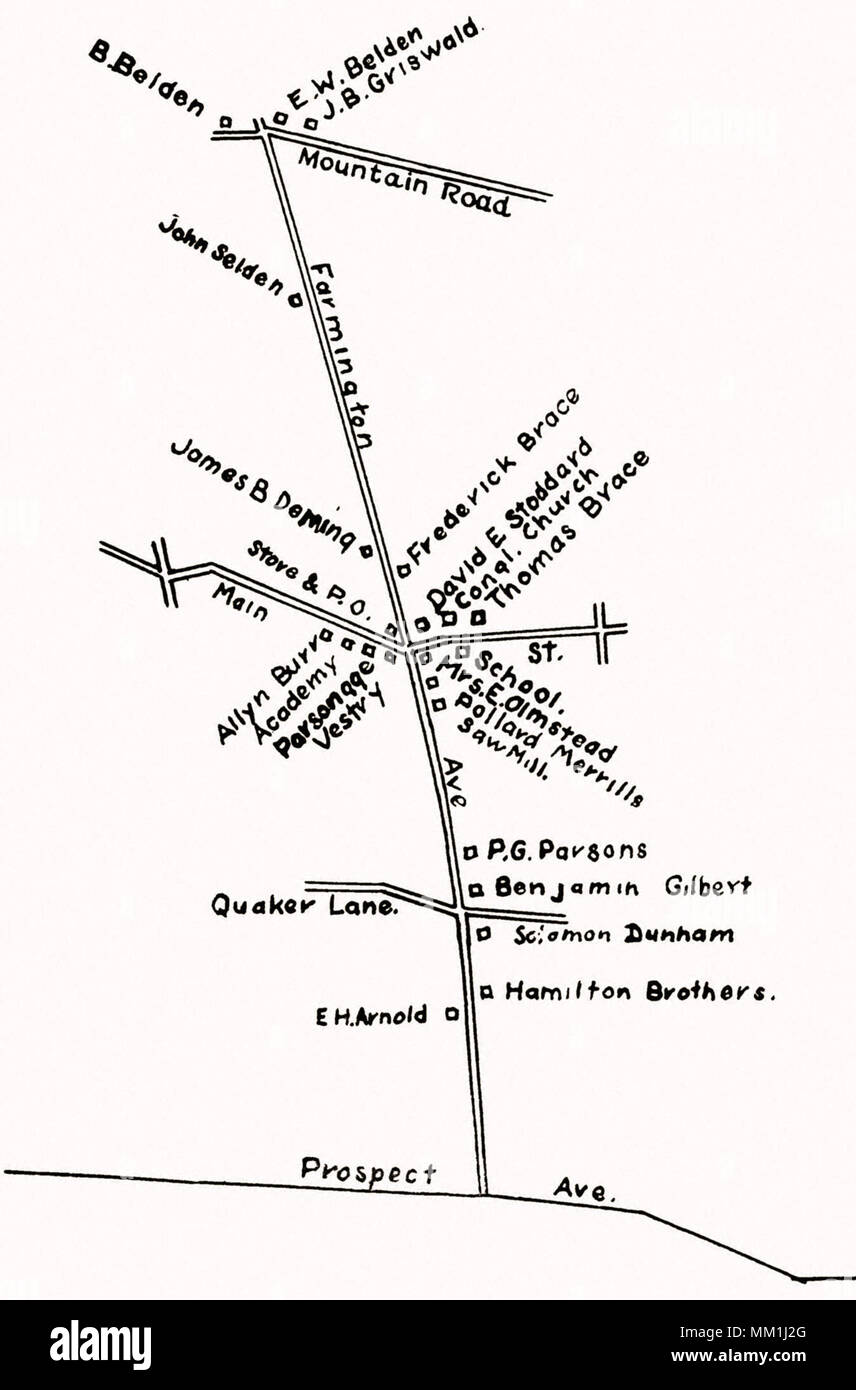 Map of farmington hi-res stock photography and images - Alamy