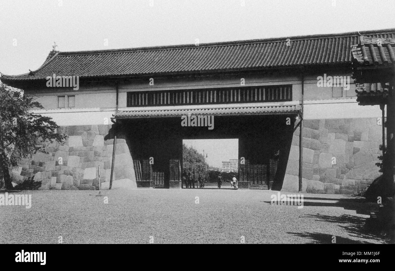 Sakurada Gate. Tokyo. 1950 Stock Photo - Alamy