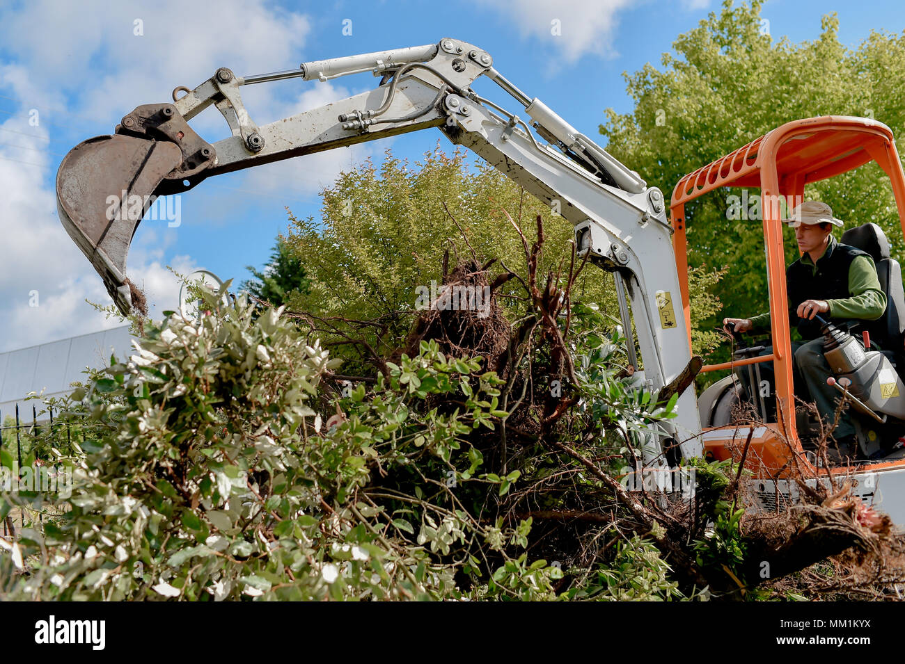 Backhoe driver backhoe hi-res stock photography and images - Alamy
