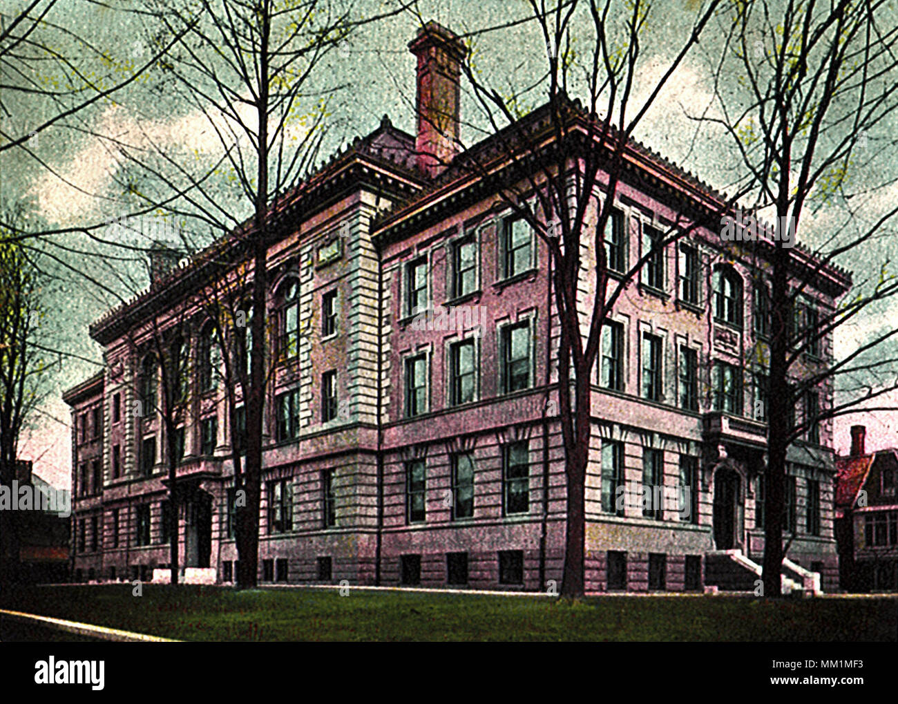 Stevens High School. Lancaster. 1906 Stock Photo - Alamy