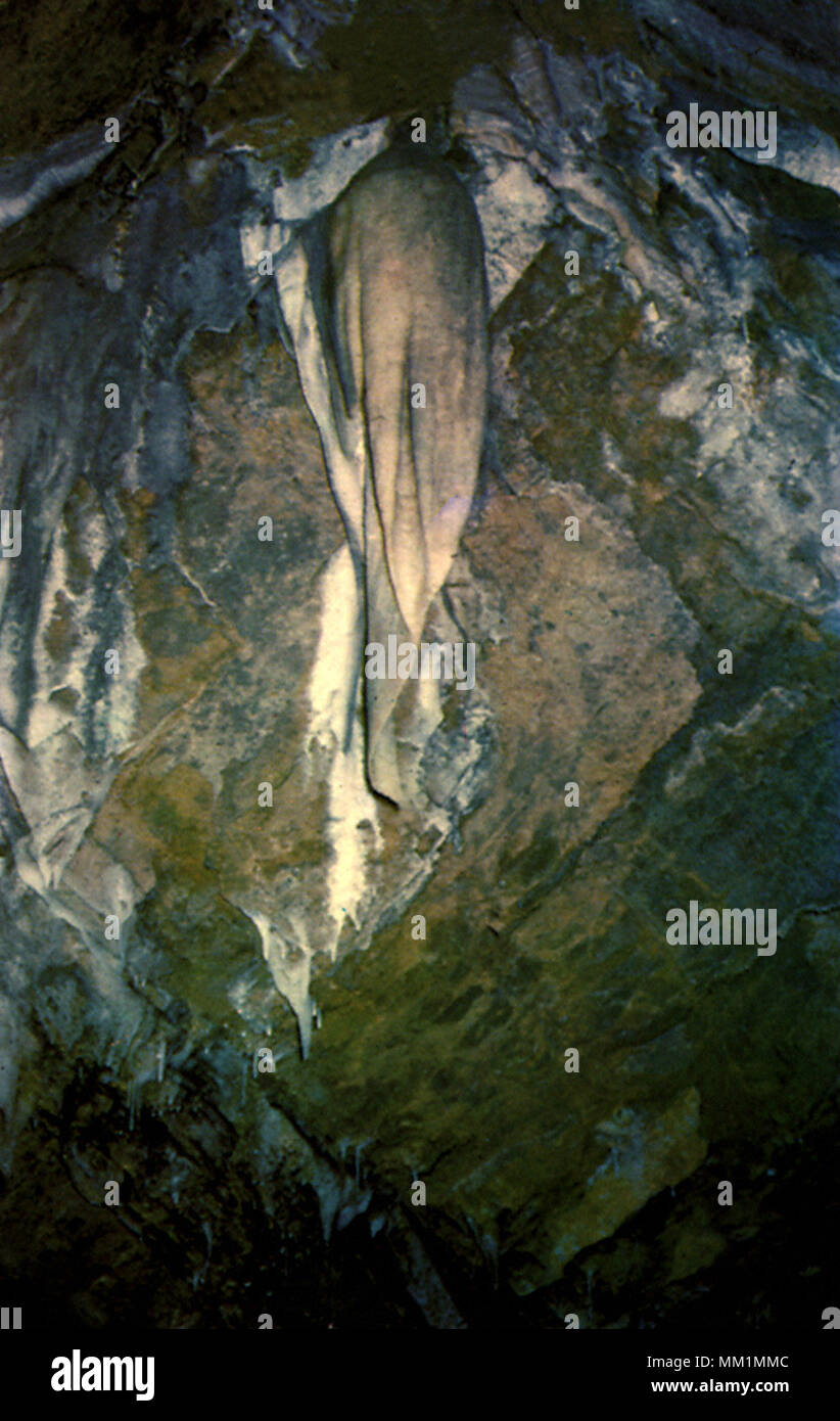 Crystal Cave Ear of Corn Formation. Virginville.1964 Stock Photo - Alamy