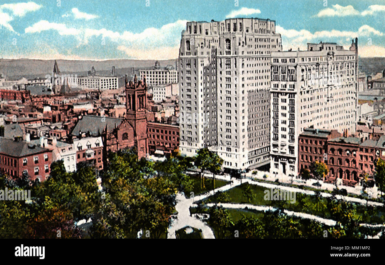 Ritten House Square Looking North. Philadelphia. 1925 Stock Photo - Alamy