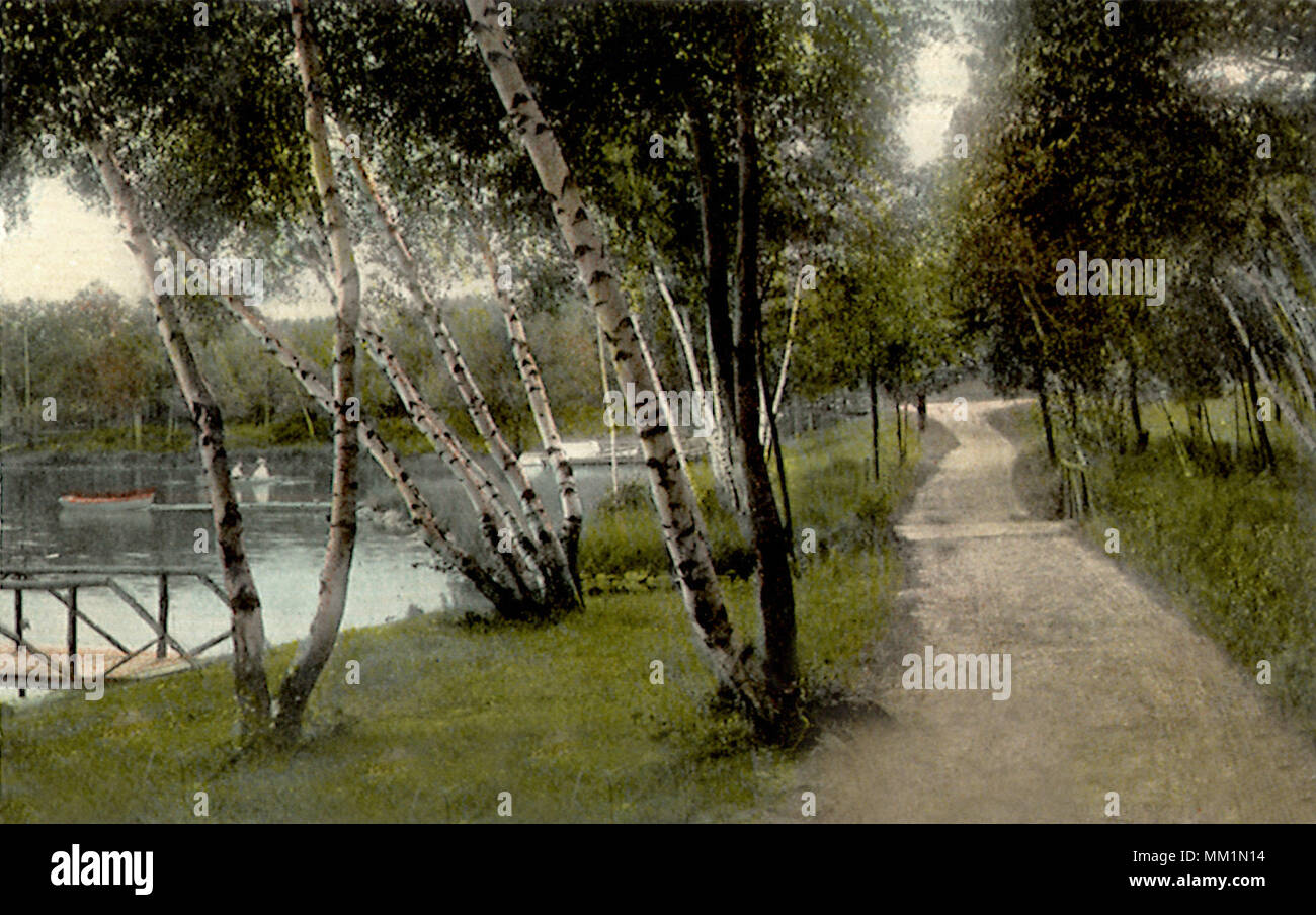 Path near Moosic Lake. Scranton. 1913 Stock Photo - Alamy