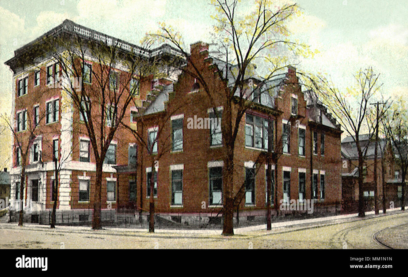 State Hospital. Scranton. 1908 Stock Photo - Alamy