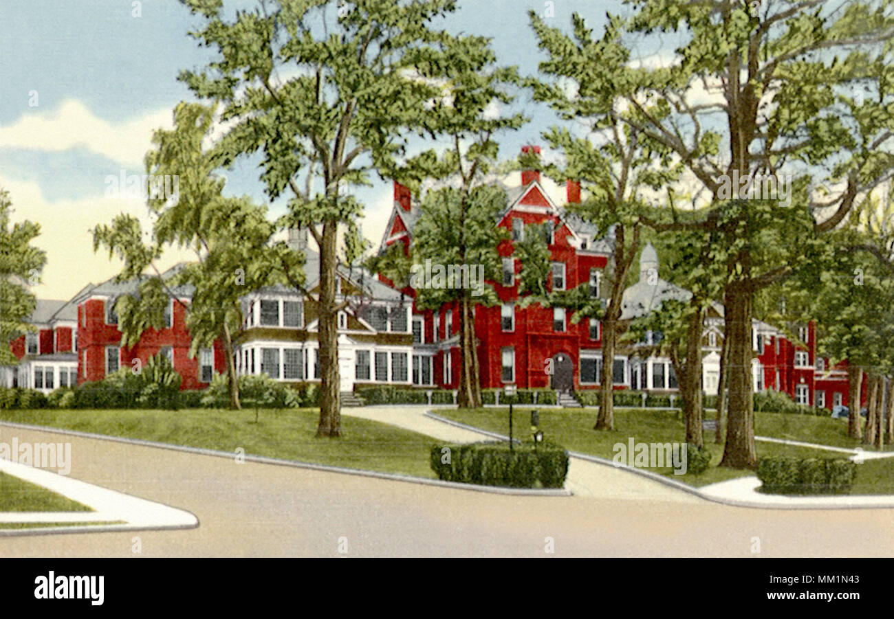Williamsport Hospital. Williamsport. 1950 Stock Photo - Alamy