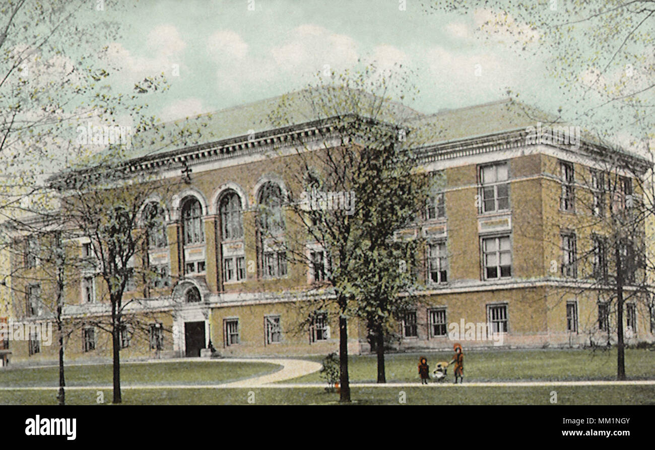 Eastern High School. Detroit. 1915 Stock Photo - Alamy