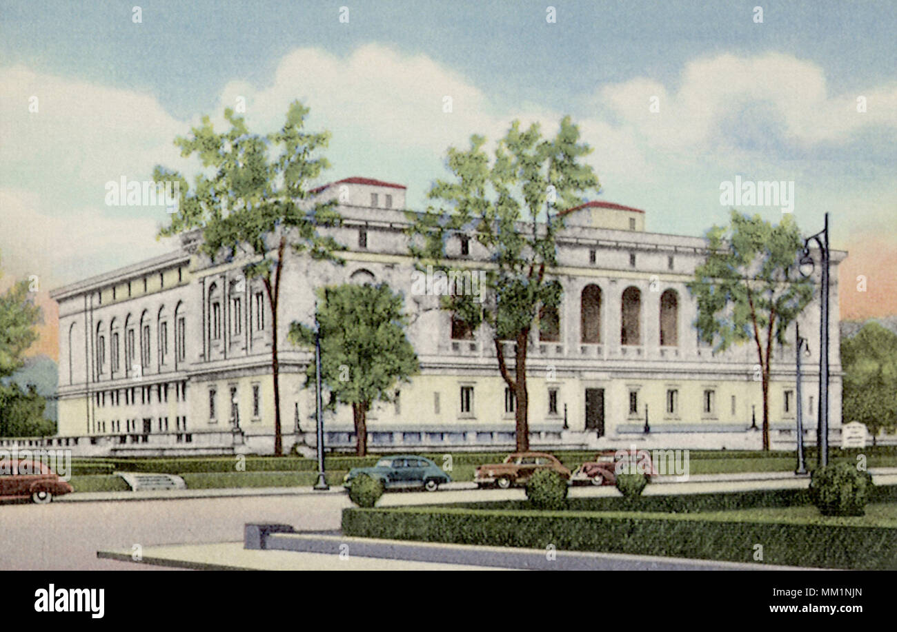 Detroit Public Library. 1935 Stock Photo - Alamy