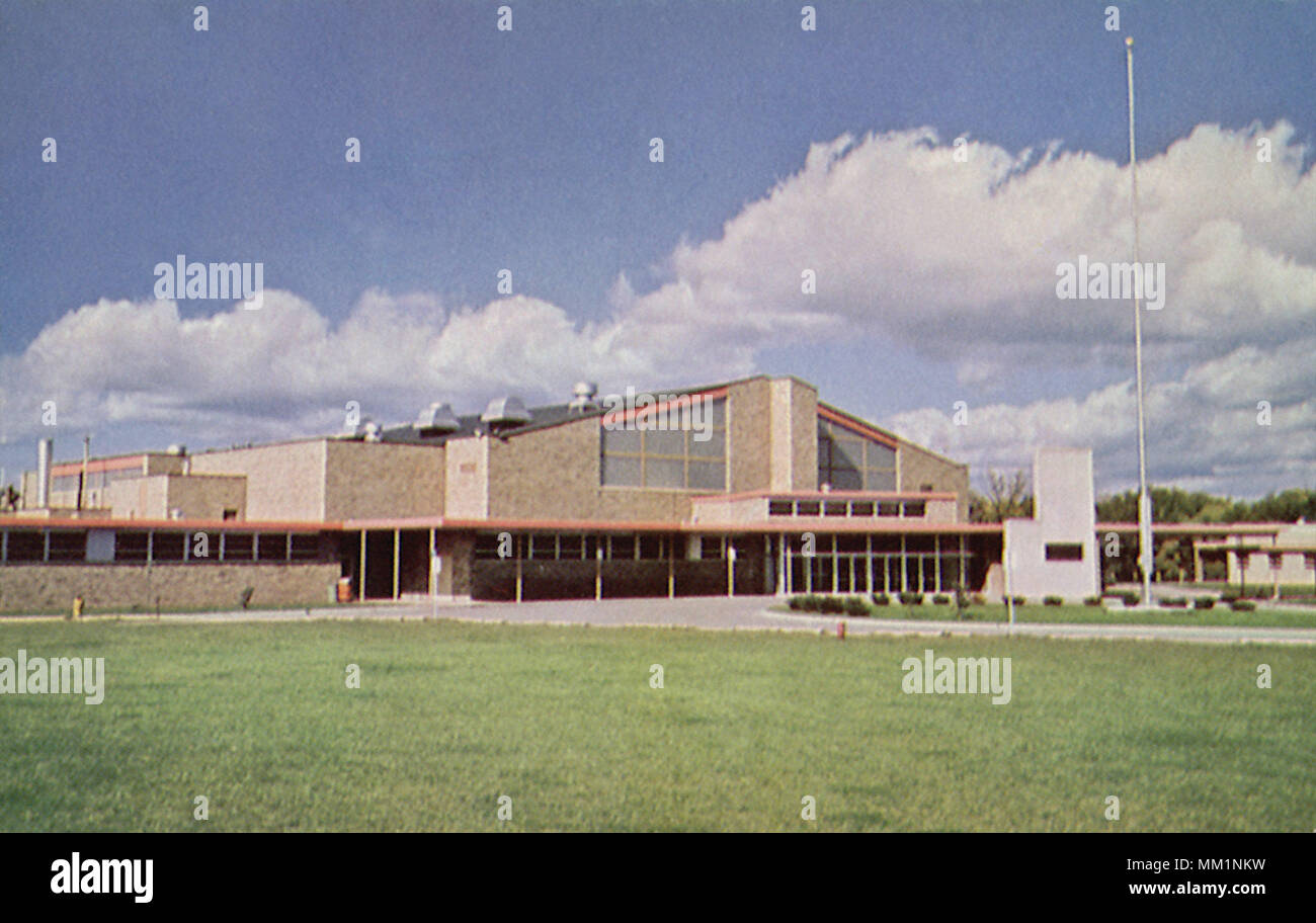 Ballenger Field House at Flint College. Flint. 1950 Stock Photo - Alamy