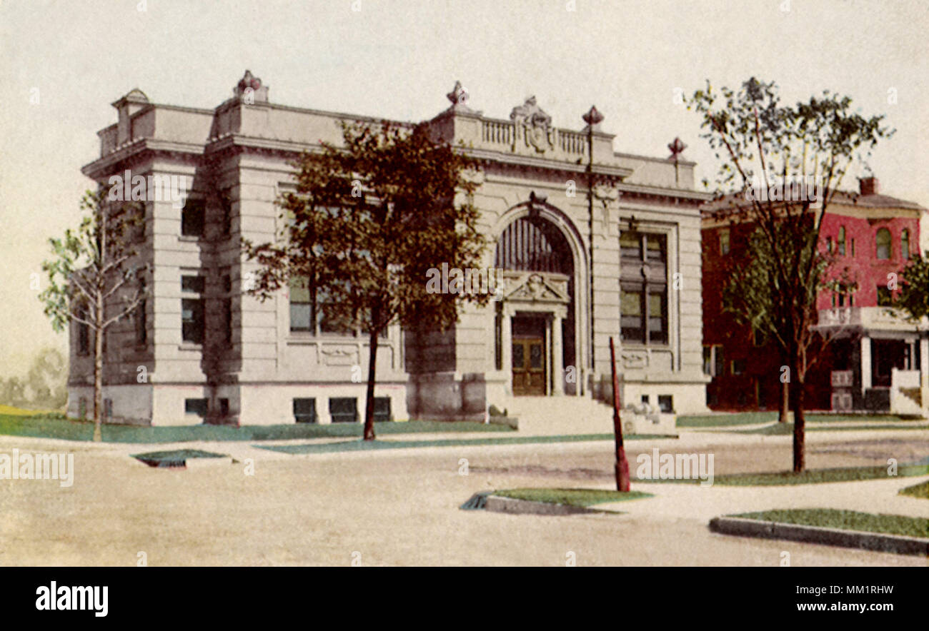 Public Library. Racine. 1906 Stock Photo - Alamy