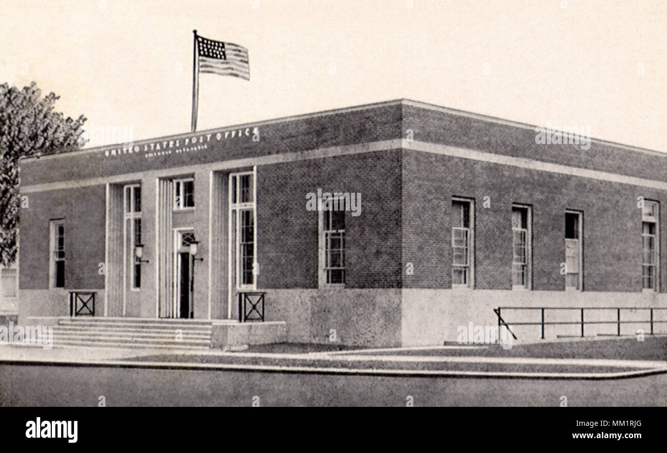 Post Office. Rice Lake. 1940 Stock Photo - Alamy