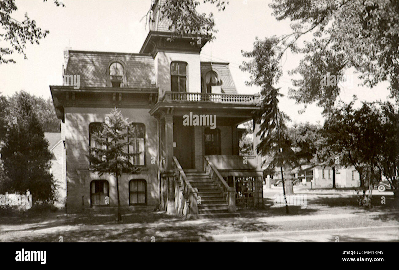 Public Library. Sheboygan Falls. 1930 Stock Photo - Alamy