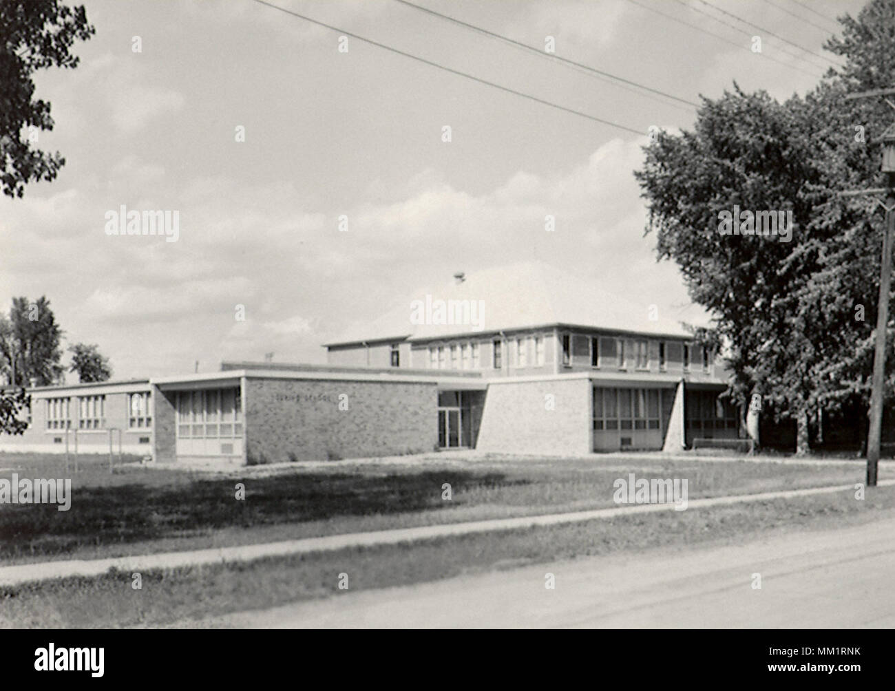 High School. Suring. 1930 Stock Photo - Alamy