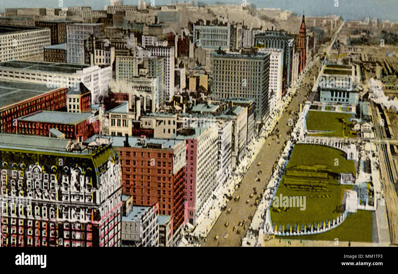 Michigan Boulevard. Chicago. 1940 Stock Photo - Alamy
