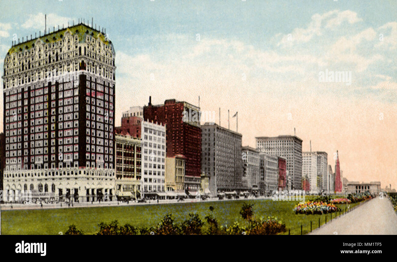 Michigan Avenue. Chicago. 1940 Stock Photo - Alamy