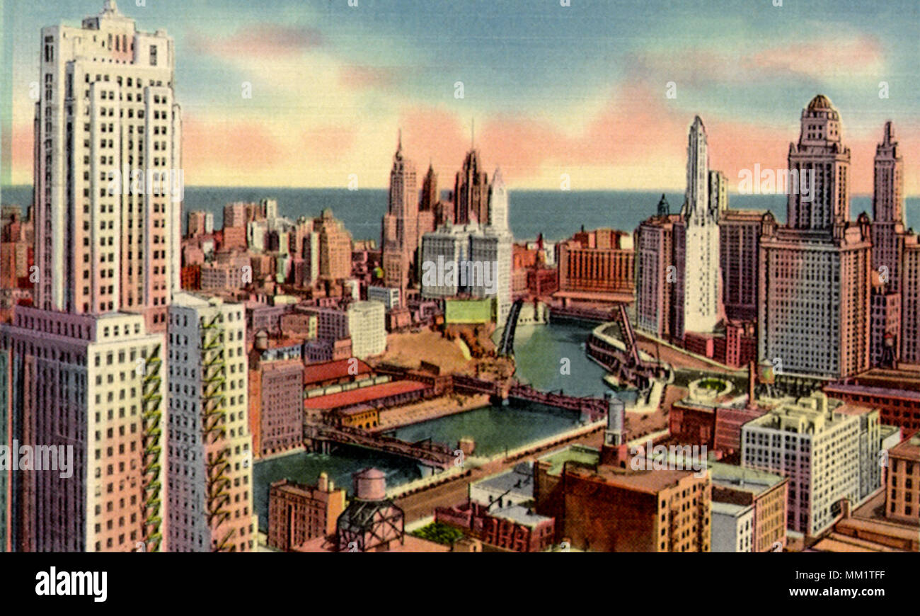 The Loop. Chicago. 1940 Stock Photo - Alamy