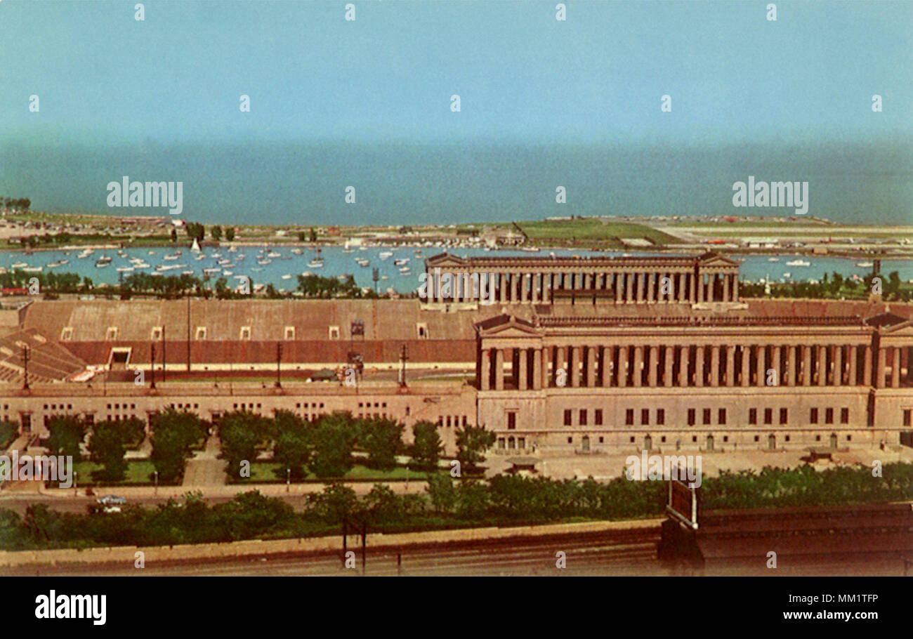 Soldiers Field. Chicago. 1950 Stock Photo - Alamy