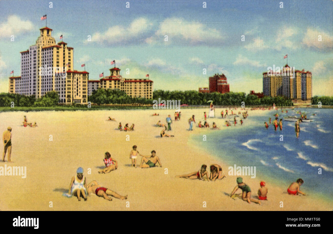 Edgewater Beach Hotel. Chicago. 1950 Stock Photo - Alamy