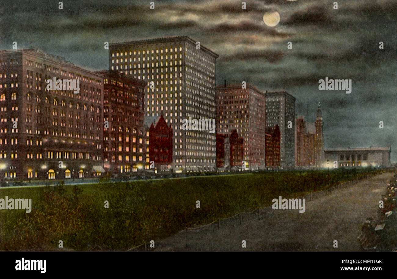 Michigan Boulevard. Chicago. 1913 Stock Photo - Alamy