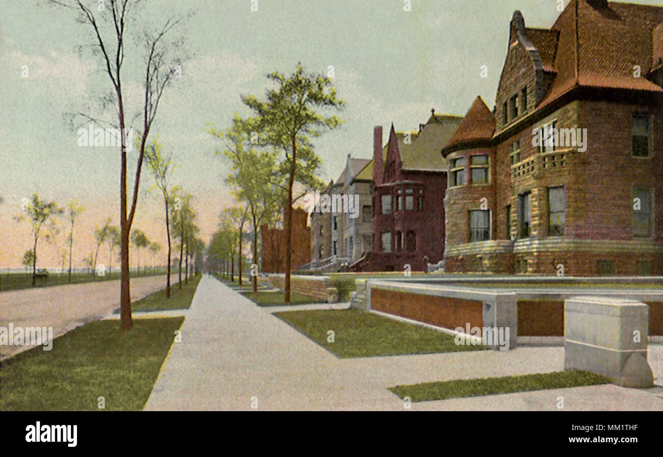 Lake Shore Drive. Chicago. 1915 Stock Photo - Alamy