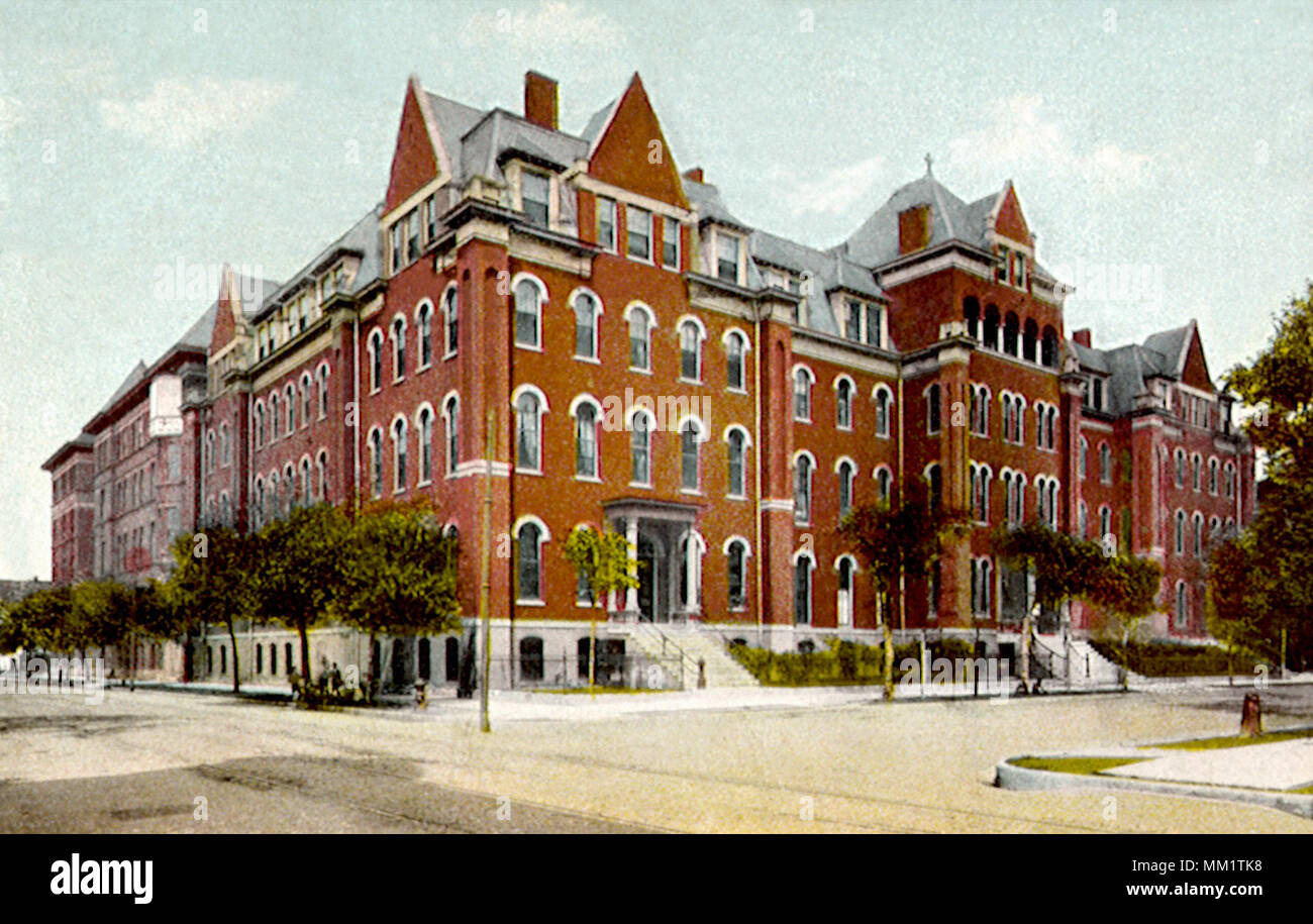 Mercy Hospital. Chicago. 1909 Stock Photo - Alamy
