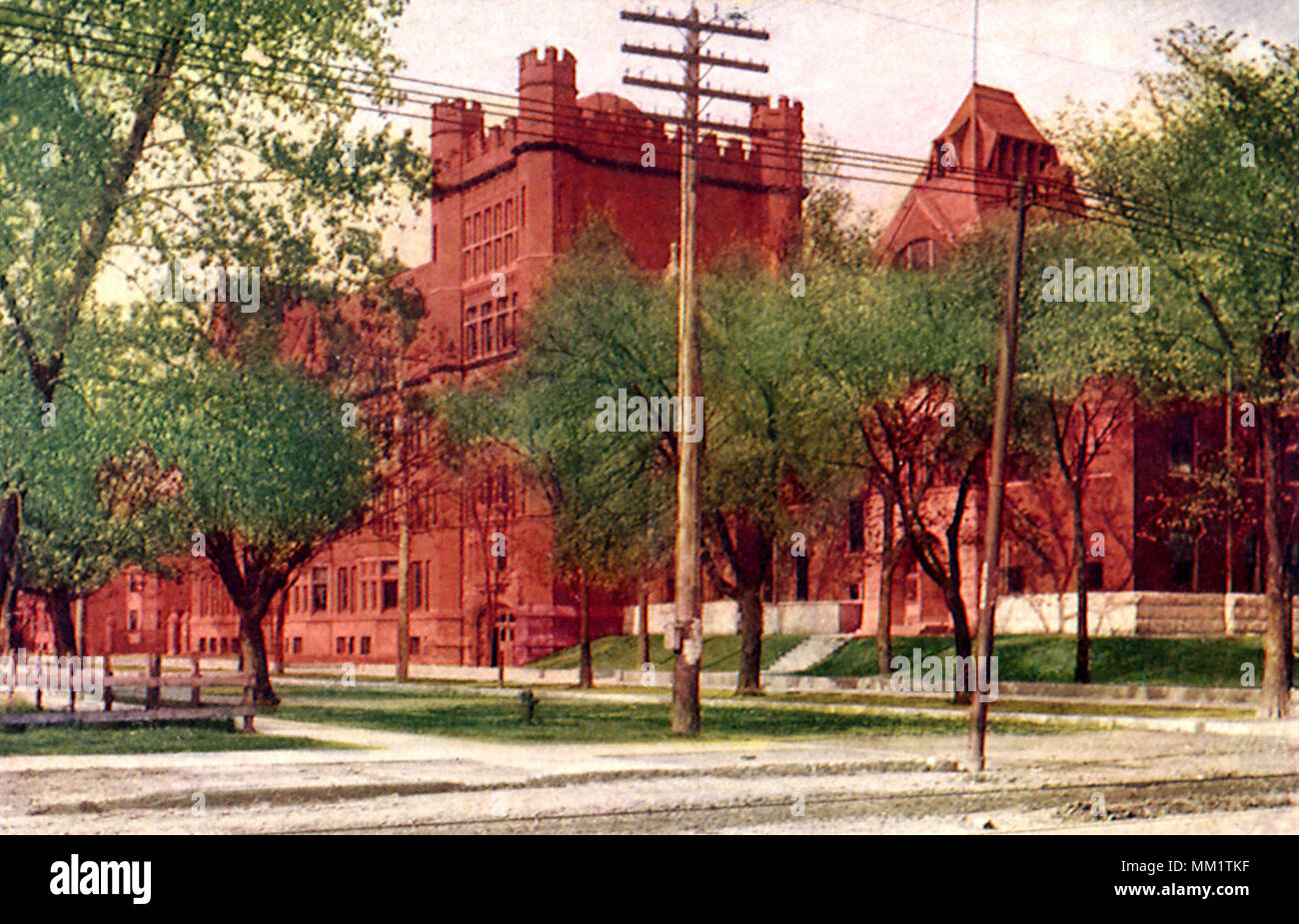 Lake View High School. Chicago. 1908 Stock Photo - Alamy