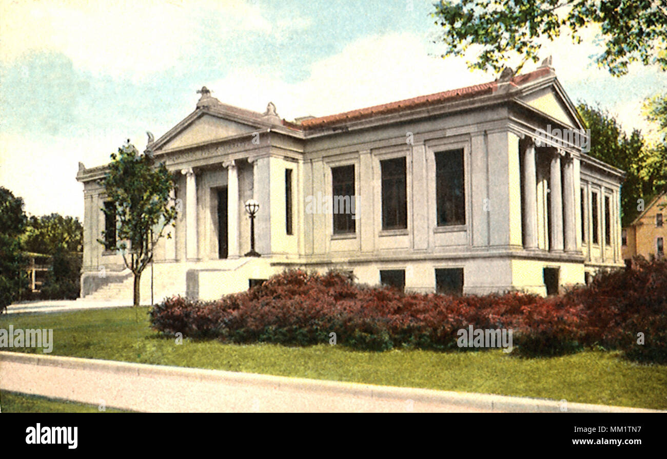 Public Library. Evanston. 1914 Stock Photo - Alamy