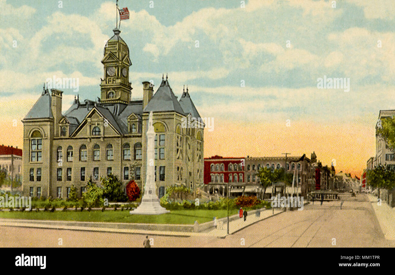 Will County Court House. Joliet. 1913 Stock Photo - Alamy