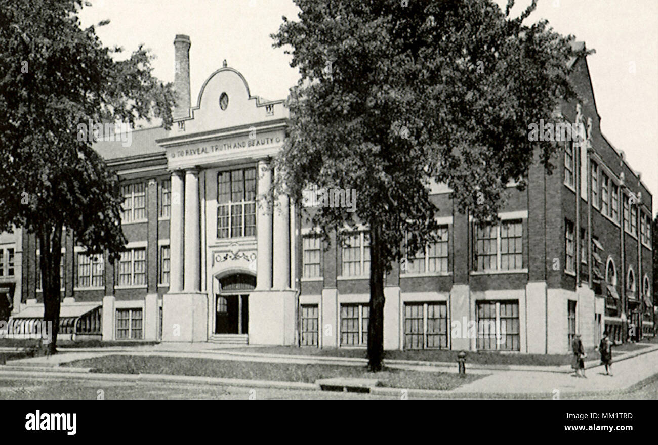 High School. Lincoln. 1925 Stock Photo - Alamy